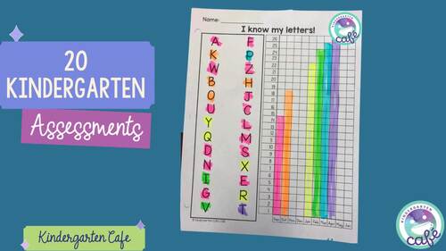 Kindergarten Assessments Printable Year-Long Tracking - Literacy and ...