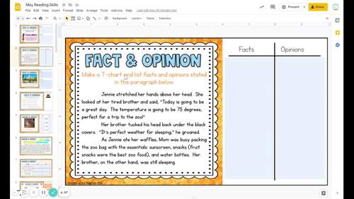 May Reading Skills Task Cards | End of the Year Reading Review | TPT