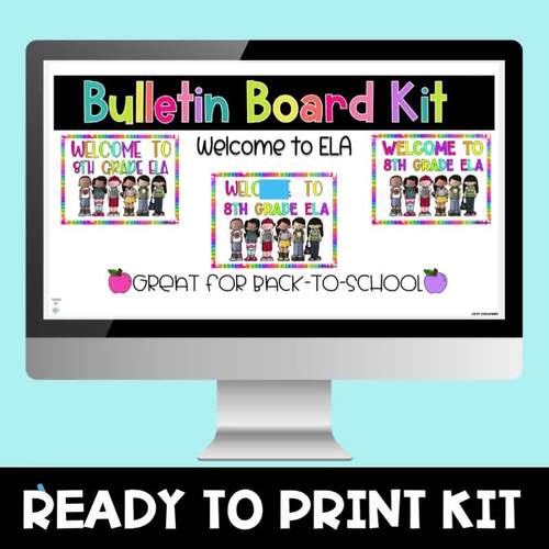 BULLETIN BOARD (WELCOME TO ELA) by Kirk's Klassroom | TPT