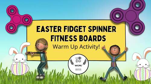 PE Easter Activity | Fidget Spinner Fitness | Warm Up | Instant Activity