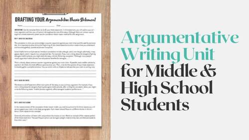 Argumentative Essay Writing Bundle | Unit Bundle for Middle and High School