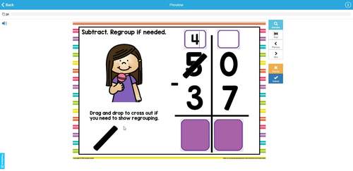 2-Digit Subtraction Regrouping Boom Cards by Second Grade Smiles
