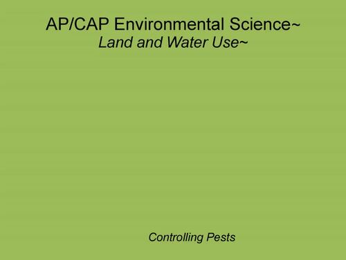 AP Environmental Science: Pesticide Pptx with Notes Template | TPT