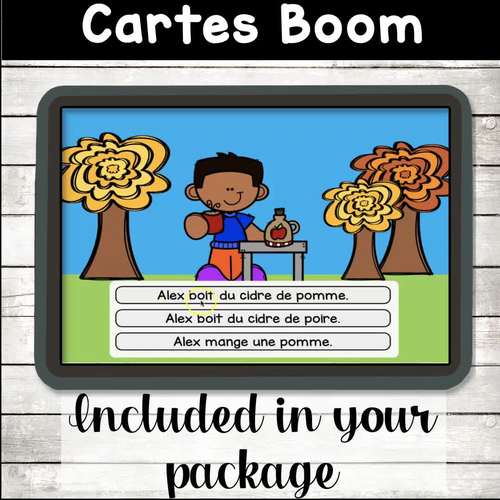 French Fall verbs activities reading game with digital | TPT