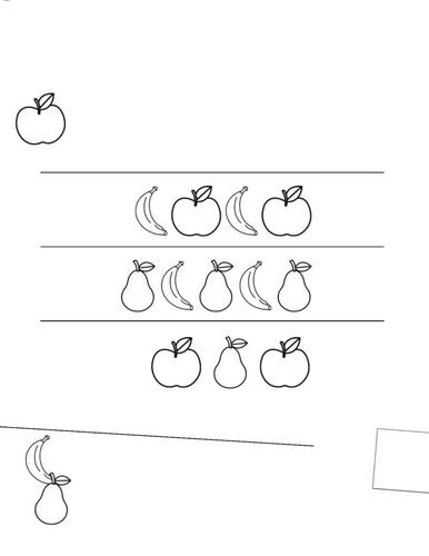Beginning Skills Fruit Alphabet, Counting and Pattern Bundle, 33 Worksheets