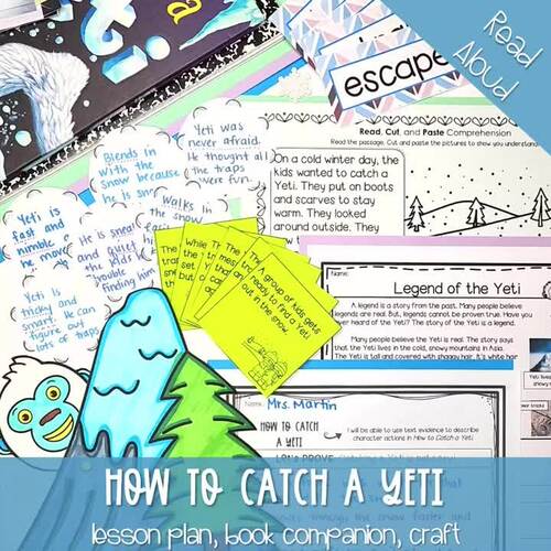 How to Catch a Yeti Lesson Plan, Book Companion, and Craft | TPT