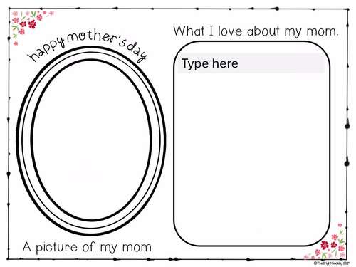 Mothers Day Coloring Pages, Mothers Day Writing Activities, Mothers Day ...