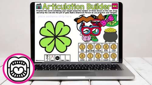 Speech Therapy St. Patrick's Day BOOM CARDS Articulation Tasks ...