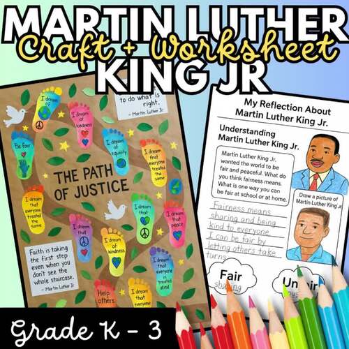 Martin Luther King Jr. Craftivity | Black History Month MLK Writing Prompt