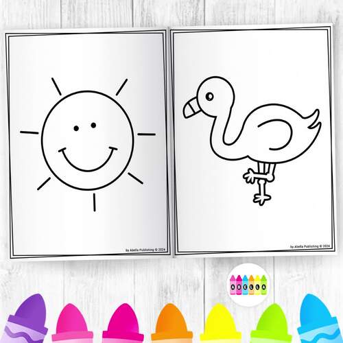 Summer Beach Coloring Pages for Toddlers, Pre-K | End of the Year ...