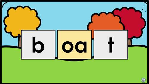 Turkey Vowel Teams OA & OW Digital Thanksgiving Phonics PowerPoint ...