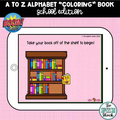 Back to School Alphabet Book BOOM Cards™ by The Speech Shack | TPT
