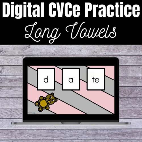 BUNDLE Digital CVCe Blending Boards! Long Vowels {Google Slides} EDITABLE