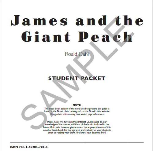 James and the Giant Peach Novel Units® Student Packet Novel Study