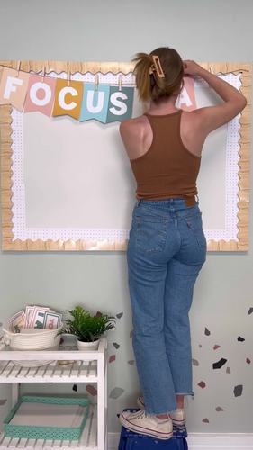 Boho Rainbow Classroom Decor Preschool Focus Wall by Preschool Packets