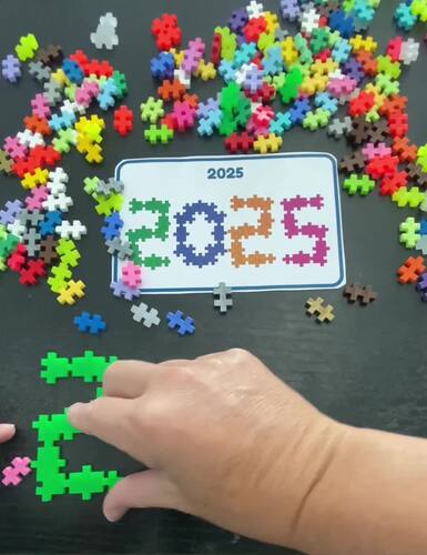 Plus Plus Blocks activity, Task cards for New Years Eve 2024 Math ...