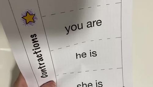 Interactive notebook - Contractions by Chida Education | TPT