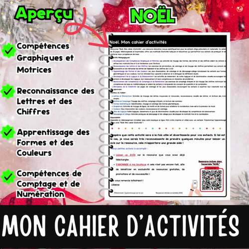 Noël. Mon cahier d’activités by Nemoland - Apprentissage par le jeu