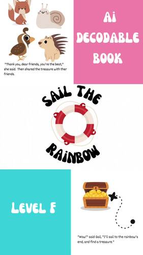 AI Decodable Book, Level F, Guiding Reading Book, Phonics by Baily Zanish