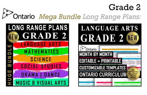 Grade 2 Ontario Long Range Plans BUNDLE | Editable (.docx) and ...