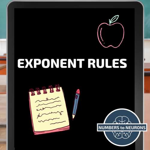 Exponent Rules Escape Room Activity by Numbers to Neurons | TPT