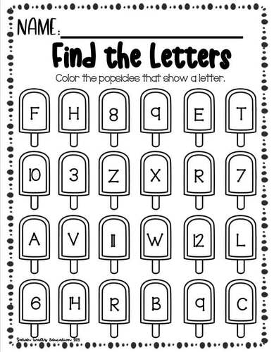 Pre-K EOY ( End of Year ) Review Activities by Sarah Waltz Education