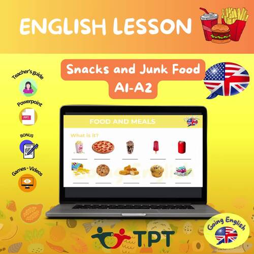 Food - PowerPoint ESL Lesson 4: Snacks, Junk Food and Desserts (4/10)