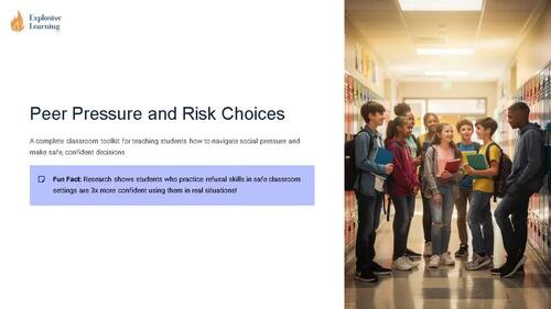 SEL Peer Pressure and Risk Cho | SEL & Wellbeing PowerPoint Lesson