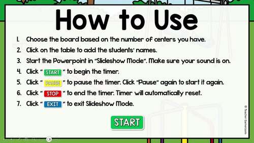 Digital Center Rotation Charts | 30 Minute | Classroom Management ...