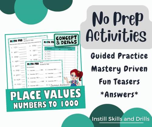 Numbers to 1000 Writing, Expanding, Comparing, Ordering & Rounding Off ...