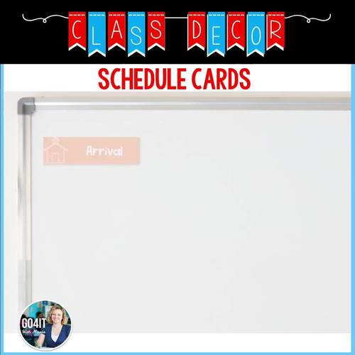 Classroom Daily Visual Schedule Cards Printable & Editable PDF | TpT