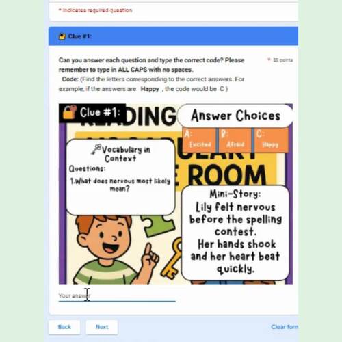 Reading Month Vocabulary Escape Room – Context Clues & Word Meaning ...