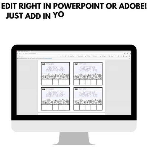 Editable Punch Cards for Rewards or Incentives | Winter Themed | TPT