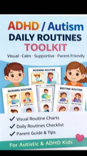 ADHD & Autism Daily Routines Toolkit | Visual Morning, After-School ...