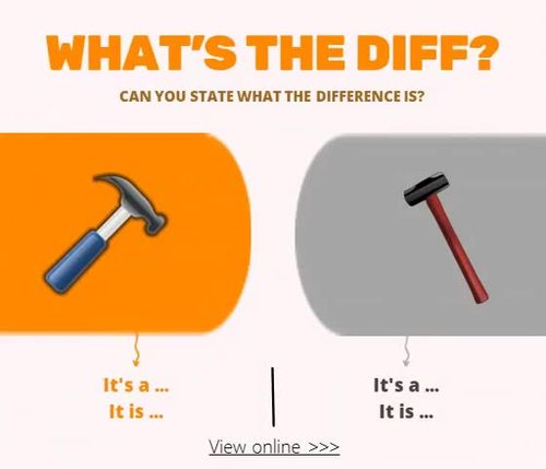 What's The Diff? Differences. Vocabulary. Confusing words. ESL. EFL ...