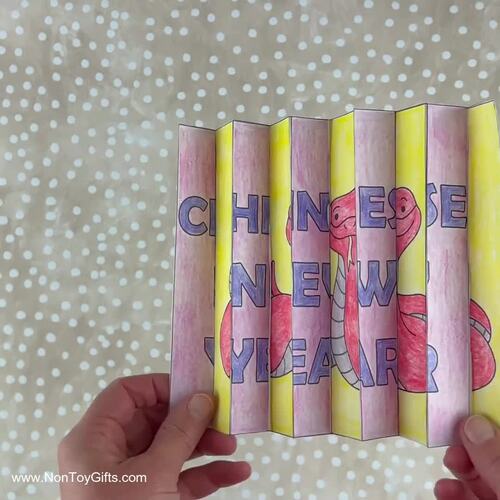 2025 Snake Printable - Chinese New Year Craft Coloring Template ...