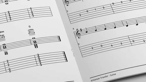Arkansas Traveler - American Folk Song | Easy-to-Play Guitar Sheet ...