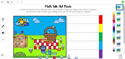 Seesaw Math Talks- Spring themed by Created by Chelsea | TPT
