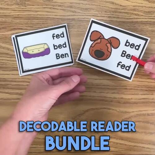 Decodable Readers, Science of Reading Decodables Books, Kindergarten ...