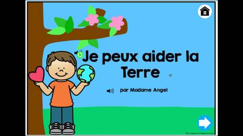 French Boom Book: Le Jour de la Terre French Earth Day Digital Reader