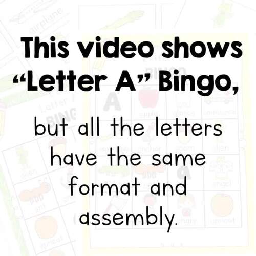 Letter D Alphabet Bingo Game | Letter Identification and Letter Sounds ...