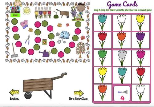 Spring Cooperative Game - Boom Cards by Speech Rocks | TPT