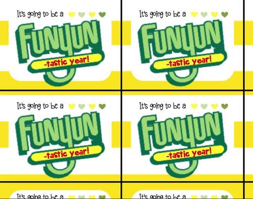 Funyuns Beginning-of-Year Gift Tag- It's going to be a Funyun-tastic year!