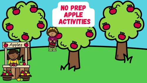 Emergency Sub Plans Fall Apple Morning Work PreK, Kindergarten, TK, UTK ...