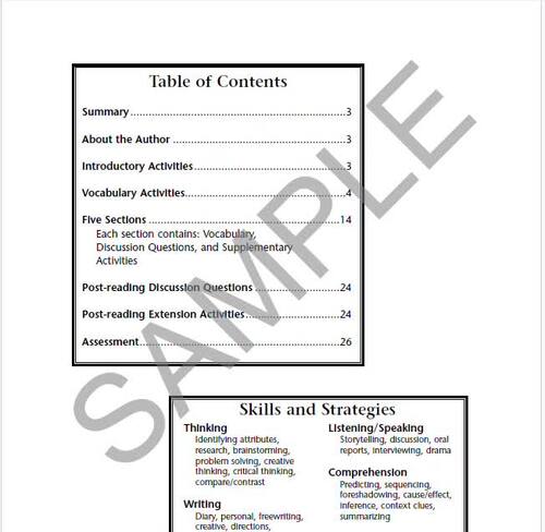 Brian's Winter Novel Units® Teacher Guide Novel Study | TPT