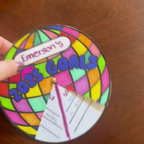 2025 New Year's Ball Drop SMART Goal Setting Reflection Craftivity 5th ...