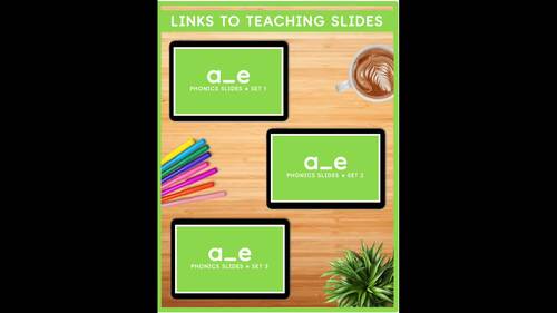 All-in-One LONG A SILENT E Phonics Resource - Teaching Slides + Printables!