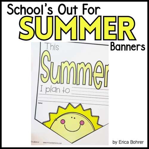 School's Out for Summer Banners | End of the School Year Last Day ...