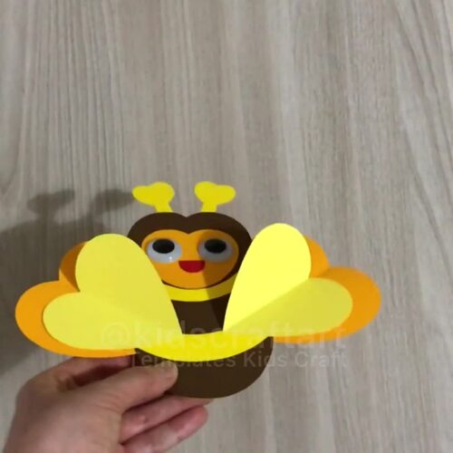 Valentines Day Heart Bee Craft Spring Animal Bug Crafts Valentine’s Decor