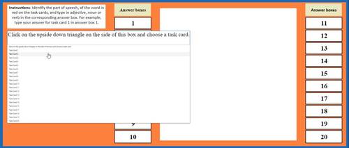 Digital Pixel Art NO PREP Task Cards Ocean Parts of Speech Google Sheets